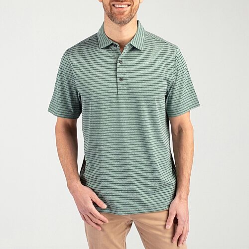 Click here for Cutter & Buck Mens Forge Eco Heather Stripe Stretc... prices