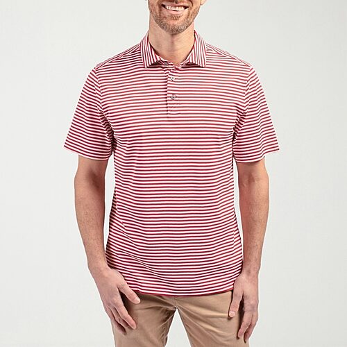 Click here for Cutter & Buck Mens Virtue Eco Pique Stripe Recycle... prices