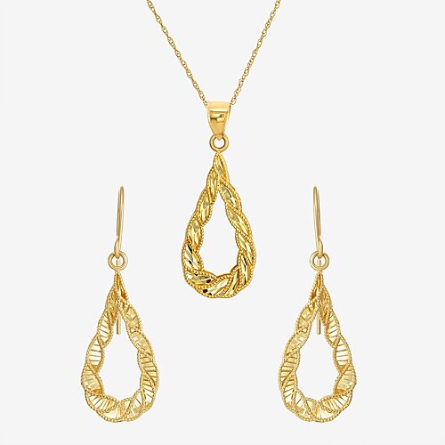 Click here for Womens 14K Gold Pear 2-pc. Jewelry Set  One Size... prices