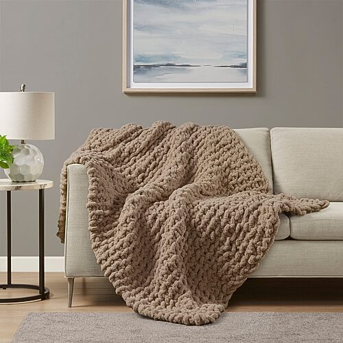 Click here for Madison Park Chunky-Knit Chenille Throw  50 x 60 -... prices
