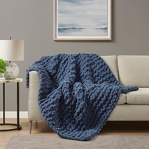 Click here for Madison Park Chunky-Knit Chenille Throw  50 x 60 -... prices