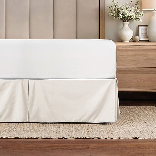 Soft Essentials Premium Pleated Dust Ruffle Bed Skirt