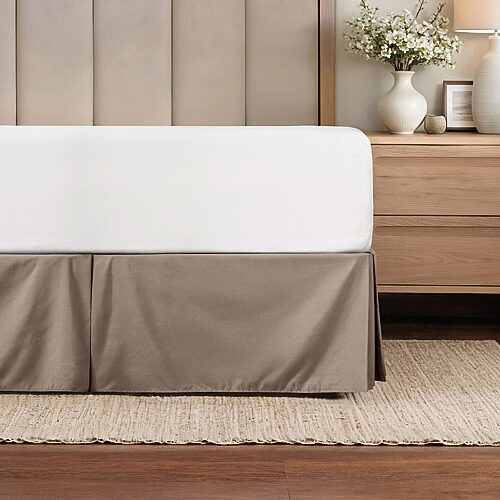 Soft Essentials Premium Pleated Dust Ruffle Bed Skirt