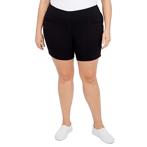 Click here for Hearts Of Palm Womens Mid Rise Plus Pull-On Short... prices