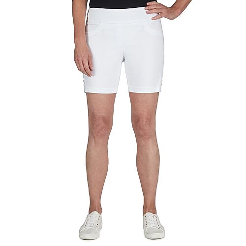 Click here for Hearts Of Palm Womens Mid Rise Pull-On Short  6  W... prices