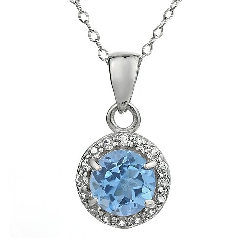 Click here for Simulated Aquamarine & White Topaz Sterling Silver... prices