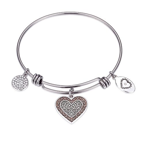 Click here for Footnotes Mom Womens Crystal Stainless Steel Round... prices