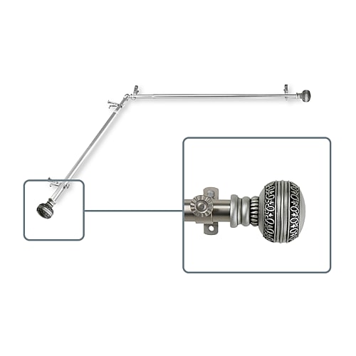 Click here for Rod Desyne Ornament Corner Window 3/4 IN Adjustabl... prices