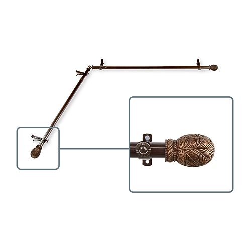 Click here for Rod Desyne Forest Corner Window 3/4 IN Adjustable... prices
