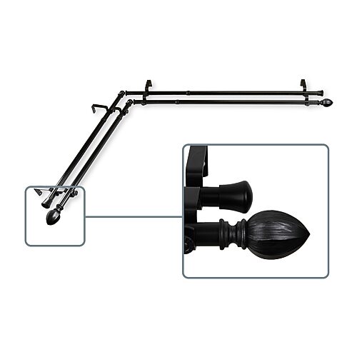 Click here for Rod Desyne Garnet Corner Window Double Curtain Rod... prices
