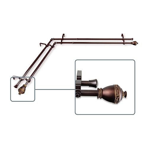 Click here for Rod Desyne Amelie Corner Window Double Curtain Rod... prices