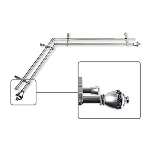 Click here for Rod Desyne Amelie Corner Window Double Curtain Rod... prices