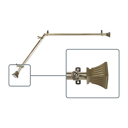 Click here for Rod Desyne Trumpet Corner Window 3/4 in Curtain Ro... prices