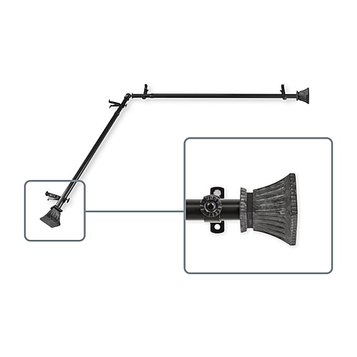Click here for Rod Desyne Trumpet Corner Window 3/4 in Curtain Ro... prices