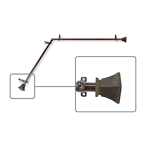 Click here for Rod Desyne Trumpet Corner Window 3/4 in Curtain Ro... prices
