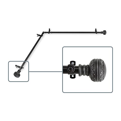 Click here for Rod Desyne Ornament Corner Window 3/4 IN Adjustabl... prices