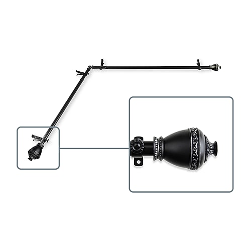 Click here for Rod Desyne Amelie Corner Window 3/4 IN Adjustable... prices