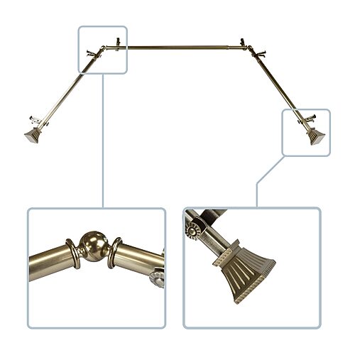 Click here for Rod Desyne Trumpet Bay Window Rod  One Size  Brown prices