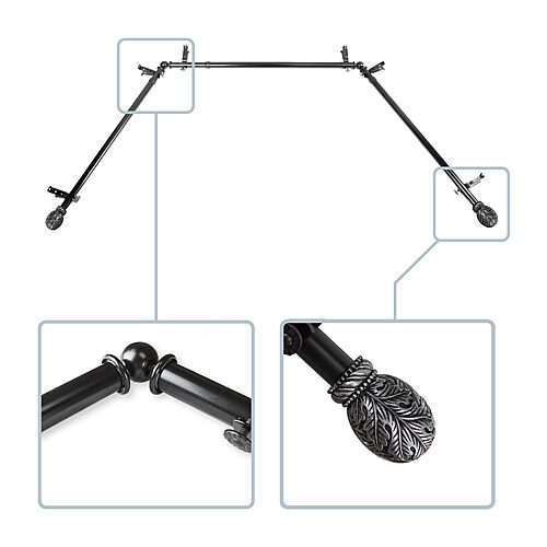 Click here for Rod Desyne Forest Bay Window Rod  One Size  Black prices