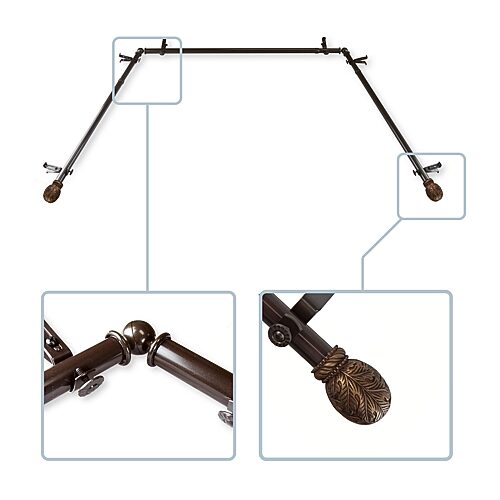 Click here for Rod Desyne Forest Bay Window Rod  One Size  Brown prices