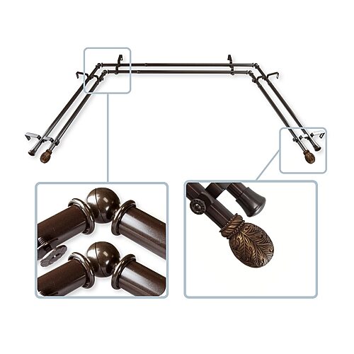 Click here for Rod Desyne Forest Bay Window Rod  One Size  Brown prices