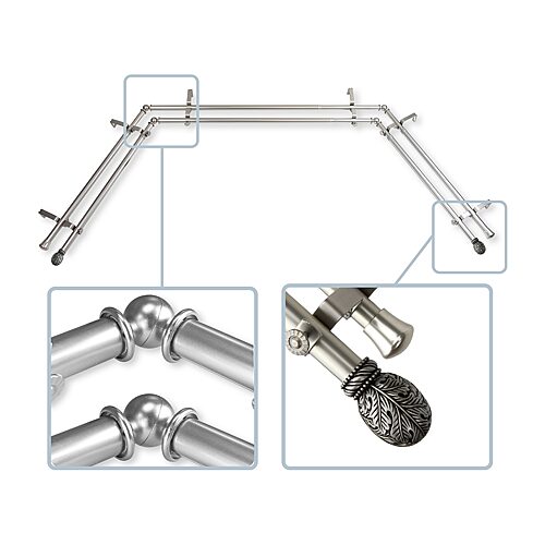 Click here for Rod Desyne Forest Bay Window Rod  One Size  Silver prices