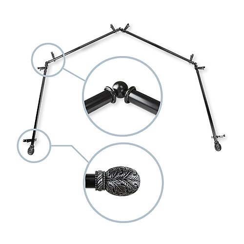 Click here for Rod Desyne Forest 4-Sided Bay Window Rod  One Size... prices