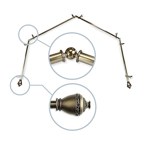 Click here for Rod Desyne Amelie 4-Sided Bay Window Rod  One Size... prices