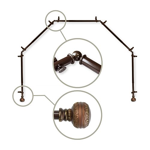 Click here for Rod Desyne Ornament 5-Sided Bay Window Rod  One Si... prices