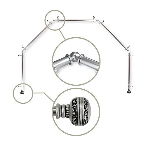 Click here for Rod Desyne Ornament 5-Sided Bay Window Rod  One Si... prices