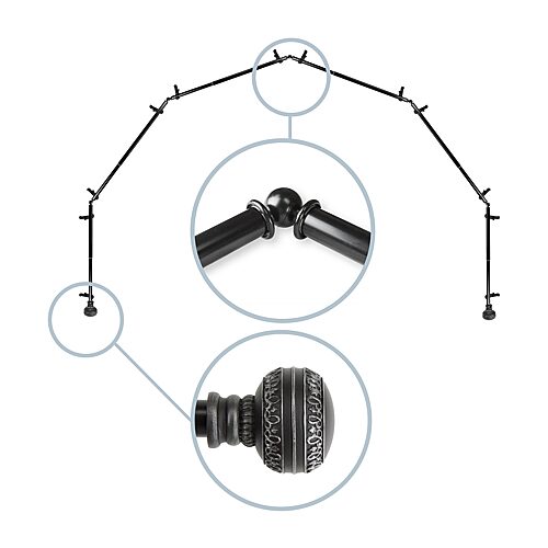 Click here for Rod Desyne Ornament 6-Sided Bay Window Rod  One Si... prices