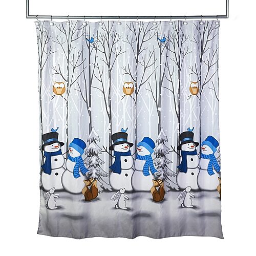 Click here for Saturday Knight Winter Friends Shower Curtain  One... prices