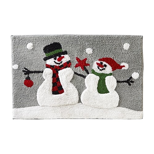 Click here for Saturday Knight Woodland Winter Bath Rug  One Size... prices