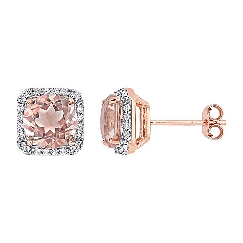 Click here for Simulated Pink Morganite 18K Rose Gold Over Silver... prices