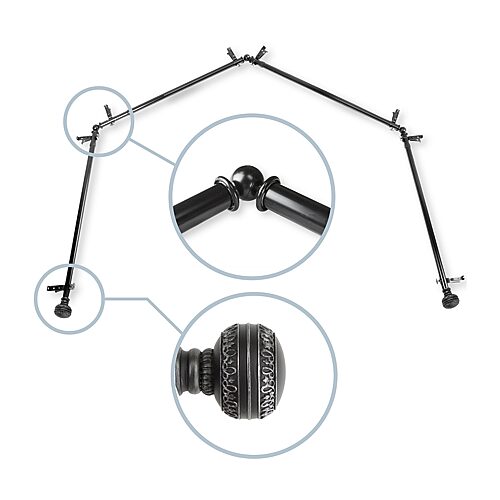 Click here for Rod Desyne Ornament 4-Sided Bay Window Rod  One Si... prices