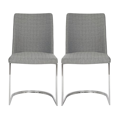 Click here for Parkston Dining Chair-Set of 2  One Size  Gray prices