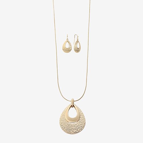 Click here for Liz Claiborne Pendant Necklace And Drop Earring Wo... prices