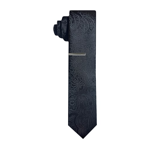 Click here for J. Ferrar Paisley Tie  One Size  Black prices