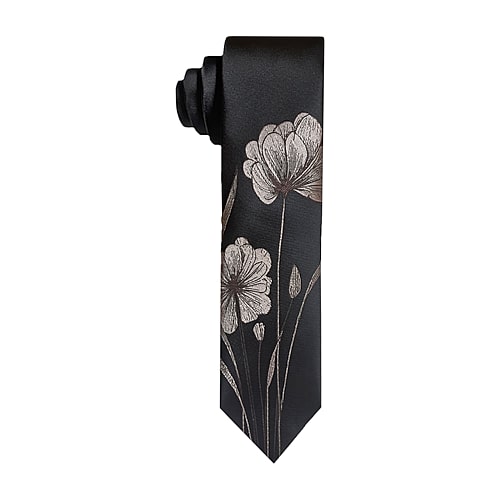 Click here for J. Ferrar Floral Tie  One Size  Beige prices