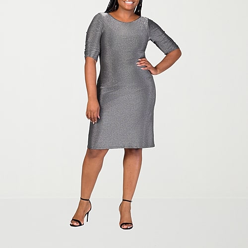 Click here for 24seven Comfort Apparel Plus Size Mini Party Dress... prices