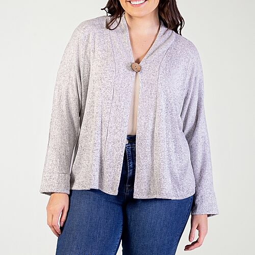 Click here for Plus Size 24/7 Comfort Apparel Single Button Front... prices