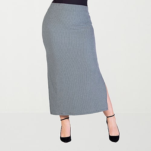 Click here for Plus Size 24/7 Comfort Apparel Ribbed Knit Side Sl... prices