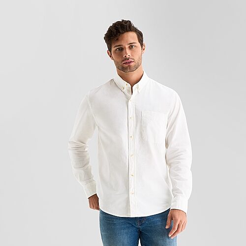 Click here for mutual weave Washed Oxford Mens Long Sleeve Classi... prices
