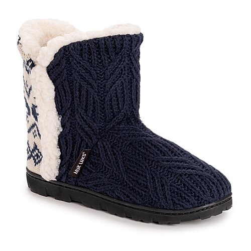 Click here for Muk Luks Cheyenne Slipper Womens Memory Foam Slip-... prices