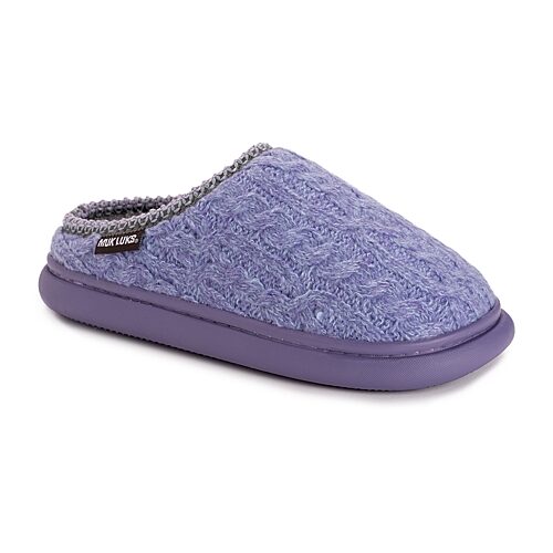 Click here for Muk Luks Womens Bindi Clog - Purple prices