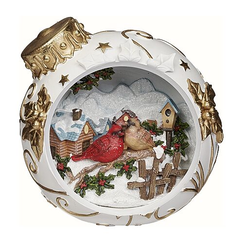 Roman 8H Lighted Ornament Cardinal Carved Figure Christmas Tabletop Decor  One Size  Multiple Colors