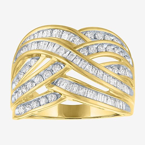 Click here for Womens 1 CT. T.W. Natural White Diamond 10K Gold C... prices