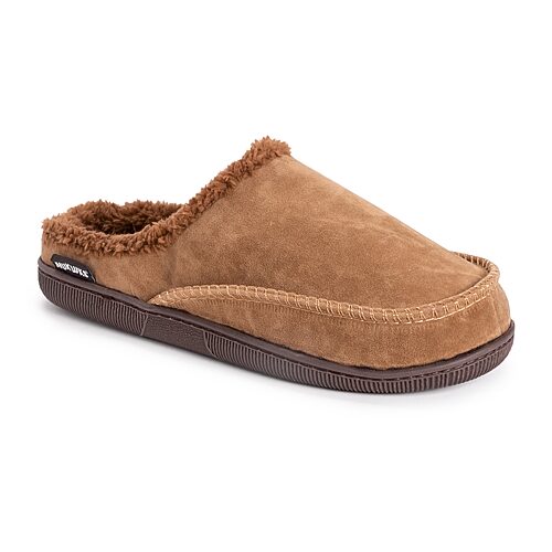 Click here for Muk Luks Faux Suede Clog Mens Memory Foam Slip Res... prices