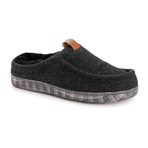 Click here for Muk Luks Mens Miles Clog - Heathered black prices