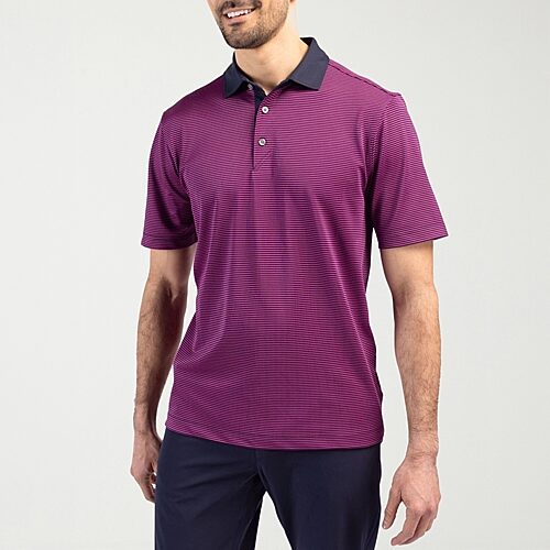 Click here for Cutter & Buck Mens Virtue Eco Pique Micro Stripe R... prices